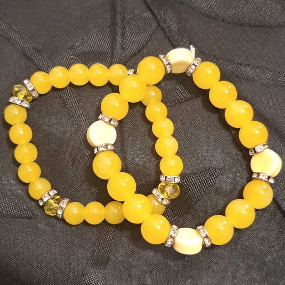 Hand Crafted | Jewelry | Hand Crafted Yellow Semi Precious Stone ...